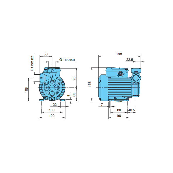 Buy Calpeda CT61 Peripheral Booster Pump 415V - Online Pump Supplies UK
