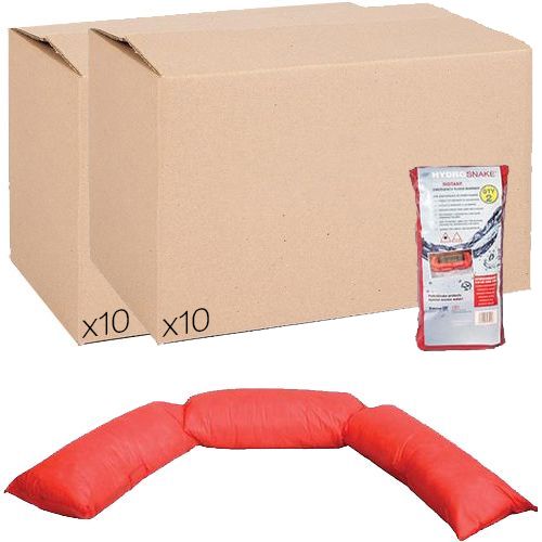 Buy Hydrosnake Water Reactive Flood Barrier (2 Boxes of 10 Pks of 2)