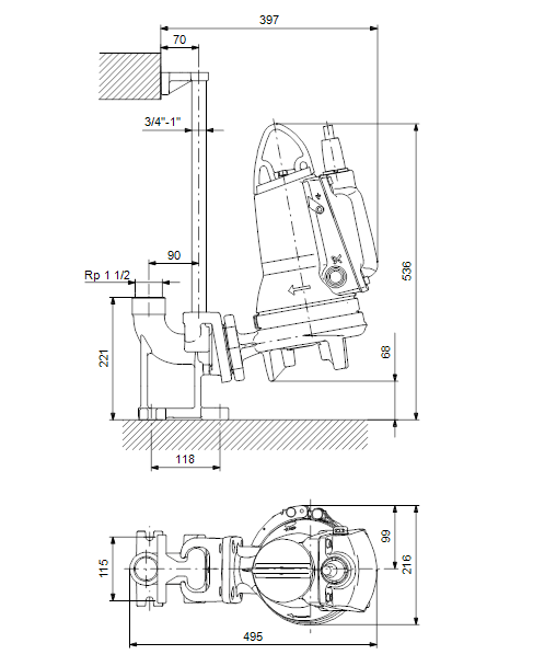 Buy Grundfos SEG.40.15.E.2.50B 1.5kW Waste Water and Sewage Grinder ...