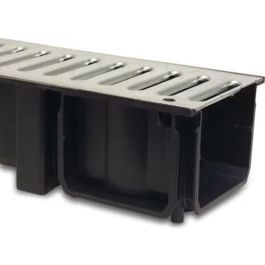 buy Floor channel drain with galvanised steel grating PP