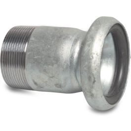 Buy 108mm Female Bauer x 4" Male Thread Bauer S75 Galvanised Steel ...