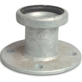 Buy 159mm Female Bauer x DN150 Flange PN10 S73 Galvanised Steel Quick ...