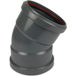 buy Drainage bend 30° PVC-U 110 mm SN4 ring seal DN100 grey KOMO/BENOR