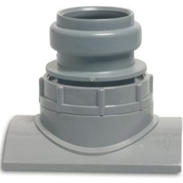 buy Glue saddle PVC-U 125 mm x 40 mm SN4 screw inlet x ring seal grey