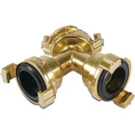 Buy 3 Way Y-Piece Quick Coupler Brass - Online Pump Supplies UK